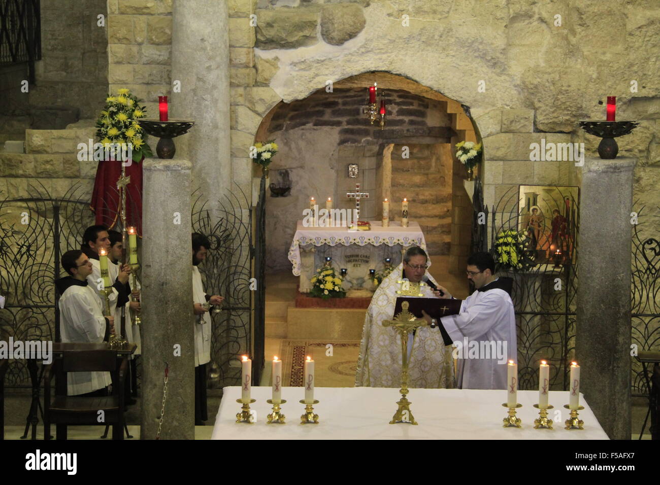Israel, Lower Galilee, Nazareth, Annunciation Day ceremony by the ...