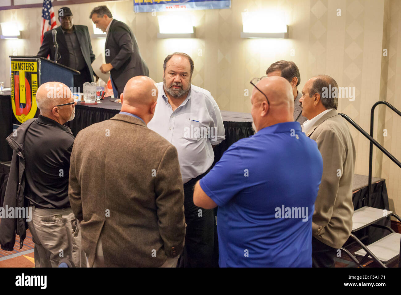 Cleveland, Ohio - Tim Sylvester (center), candidate for president of ...