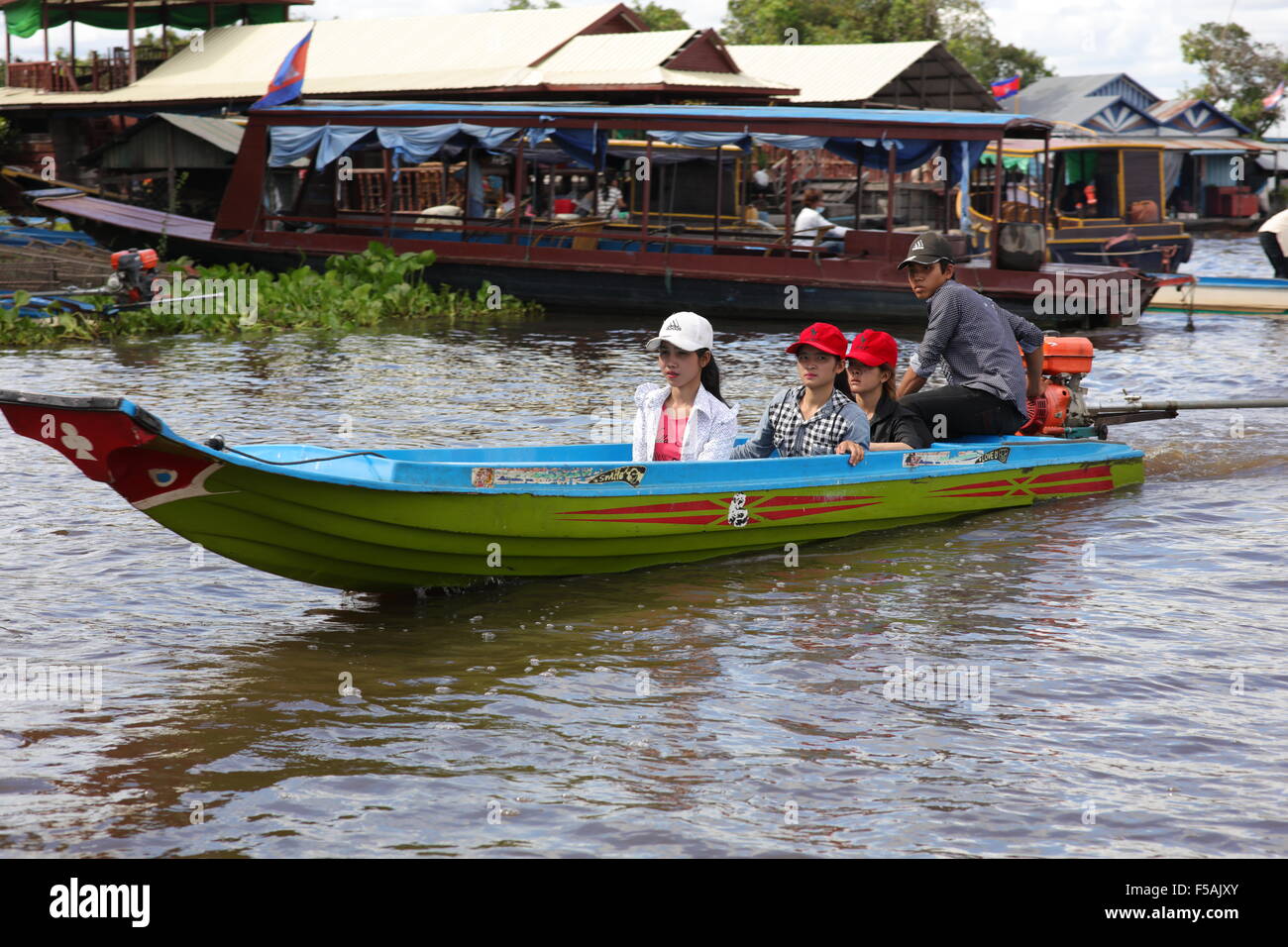 Boat on river Stock Photo - Alamy