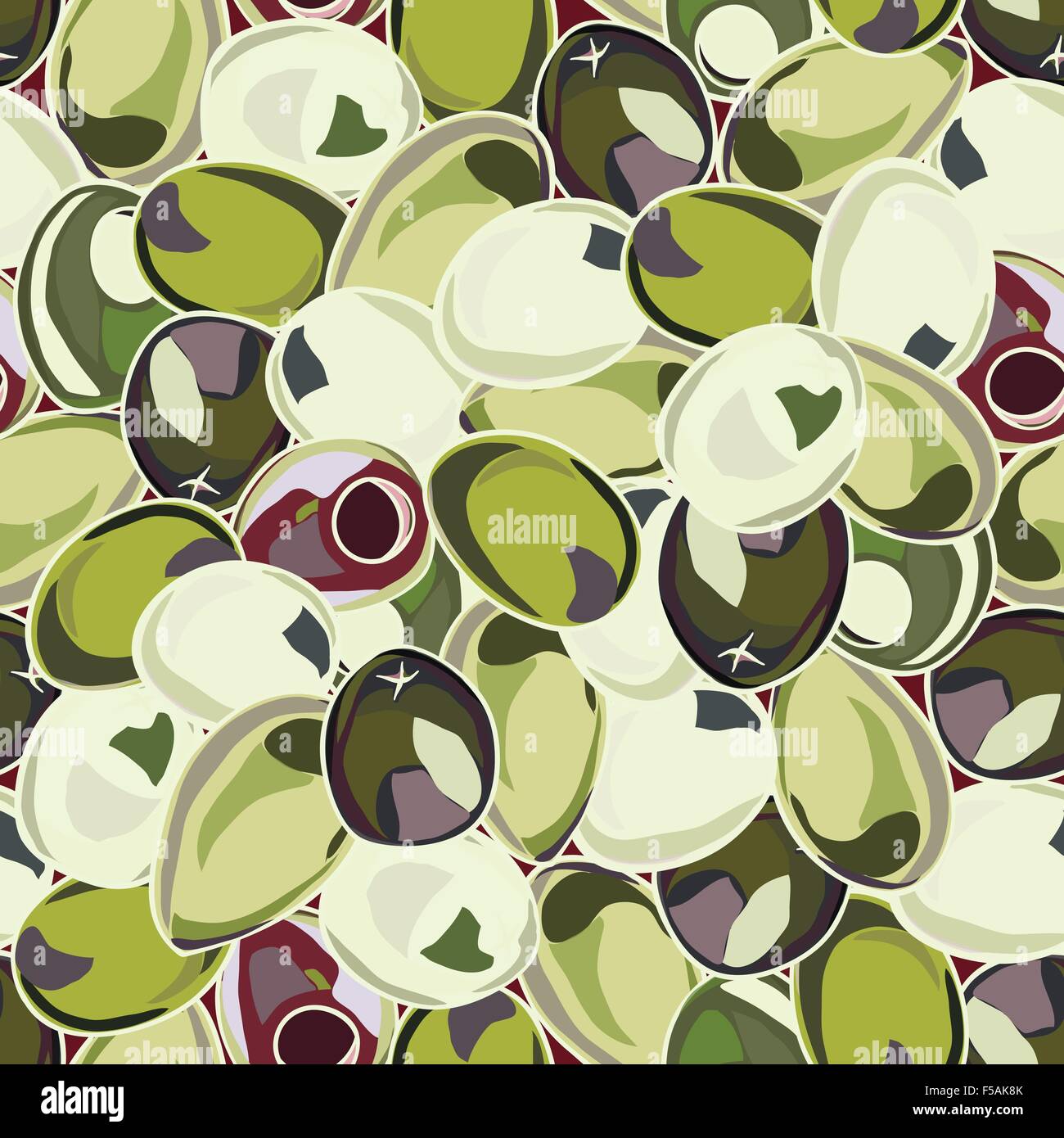 Seamless background with olives Stock Vector Image & Art - Alamy