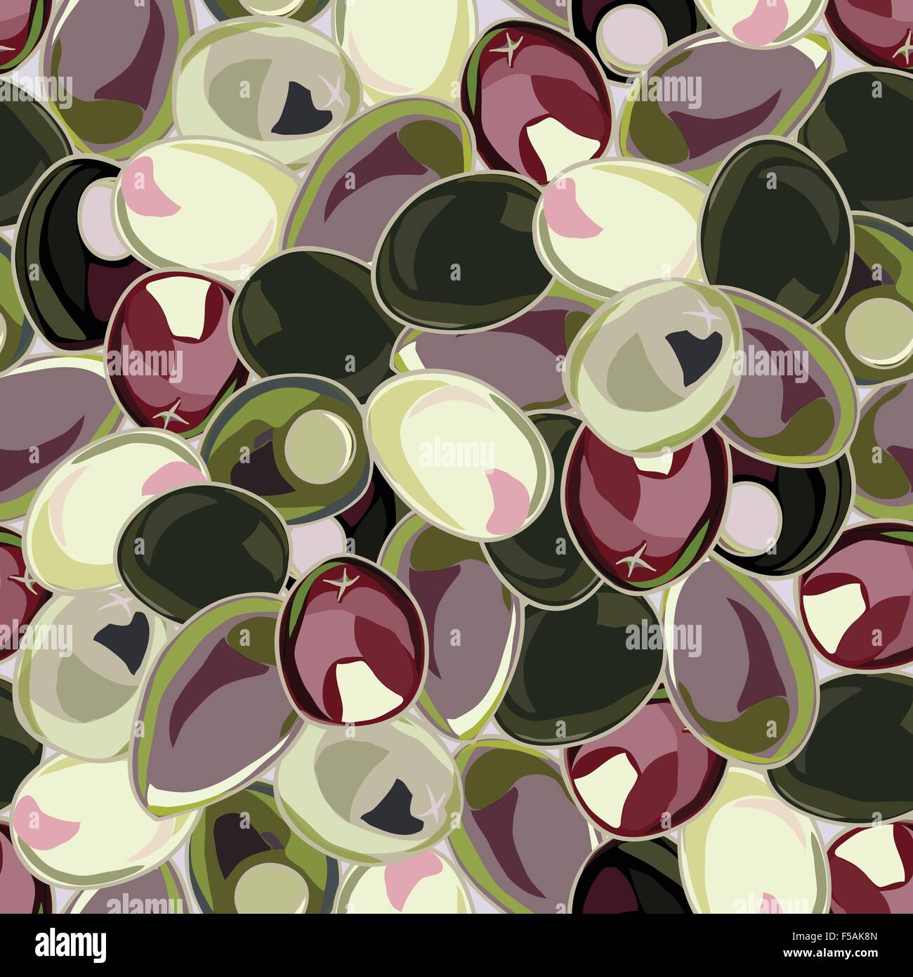 Seamless background with olives Stock Vector Image & Art - Alamy