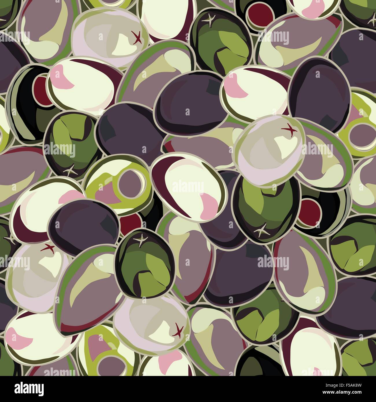 Seamless background with olives Stock Vector Image & Art - Alamy