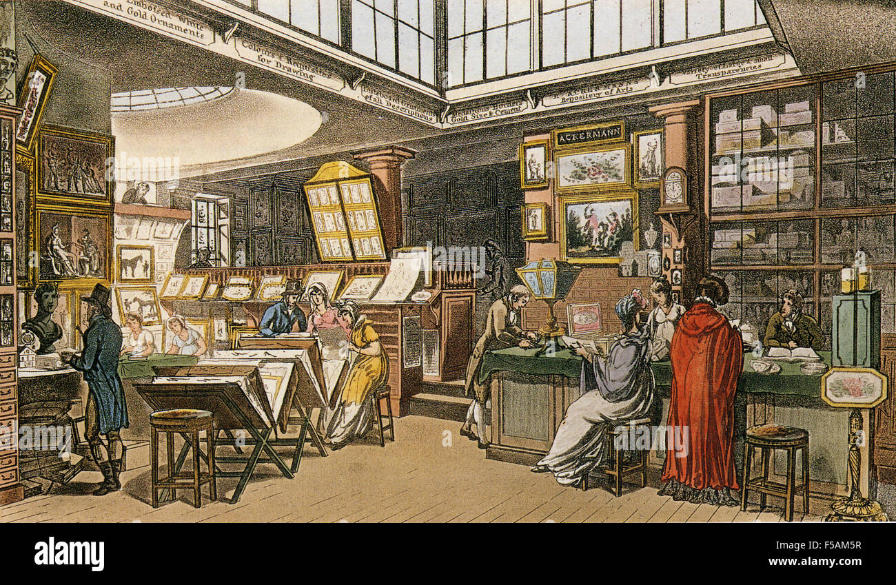 GEORGIAN SHOP "Ackermann's Respository of the Arts" at 101 Strand ...