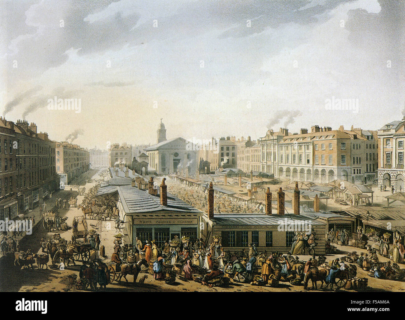 COVENT GARDEN MARKET, London, in a print published by Richard Ackermann ...