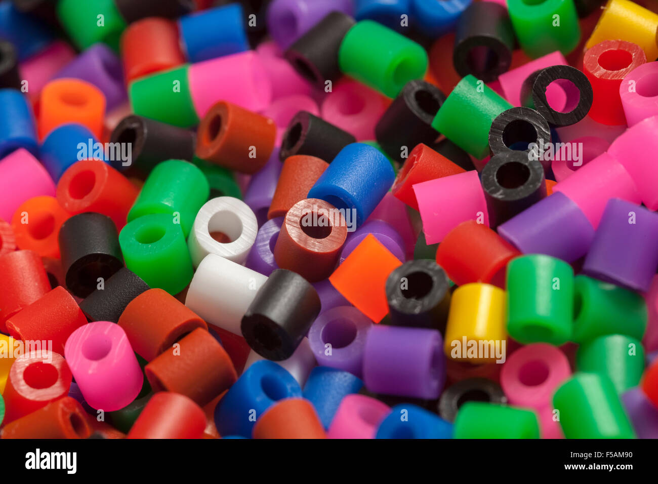 plastic beads colors Stock Photo - Alamy
