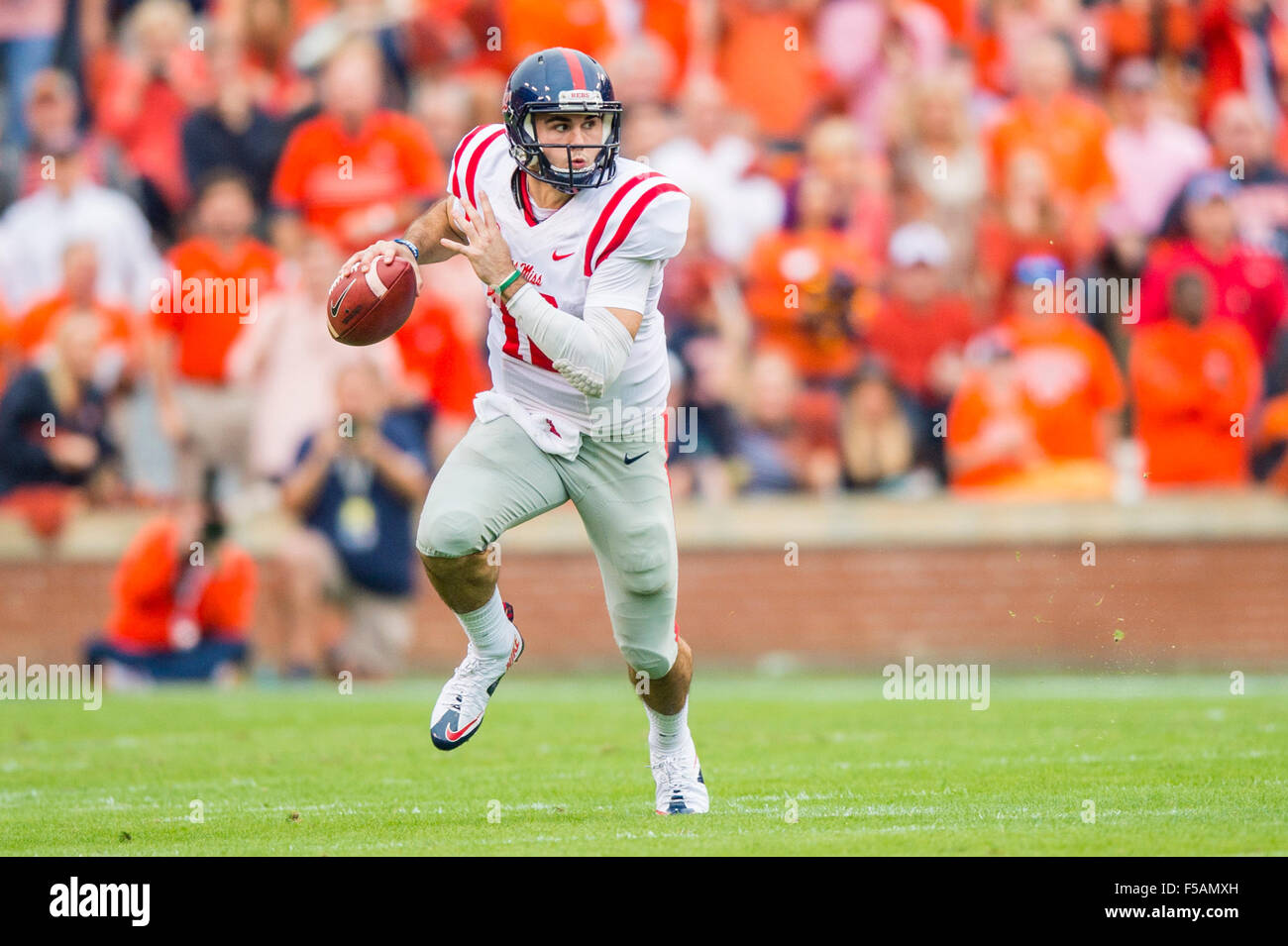 Ole Miss quarterback Chad Kelly (10) during the NCAA college football ...