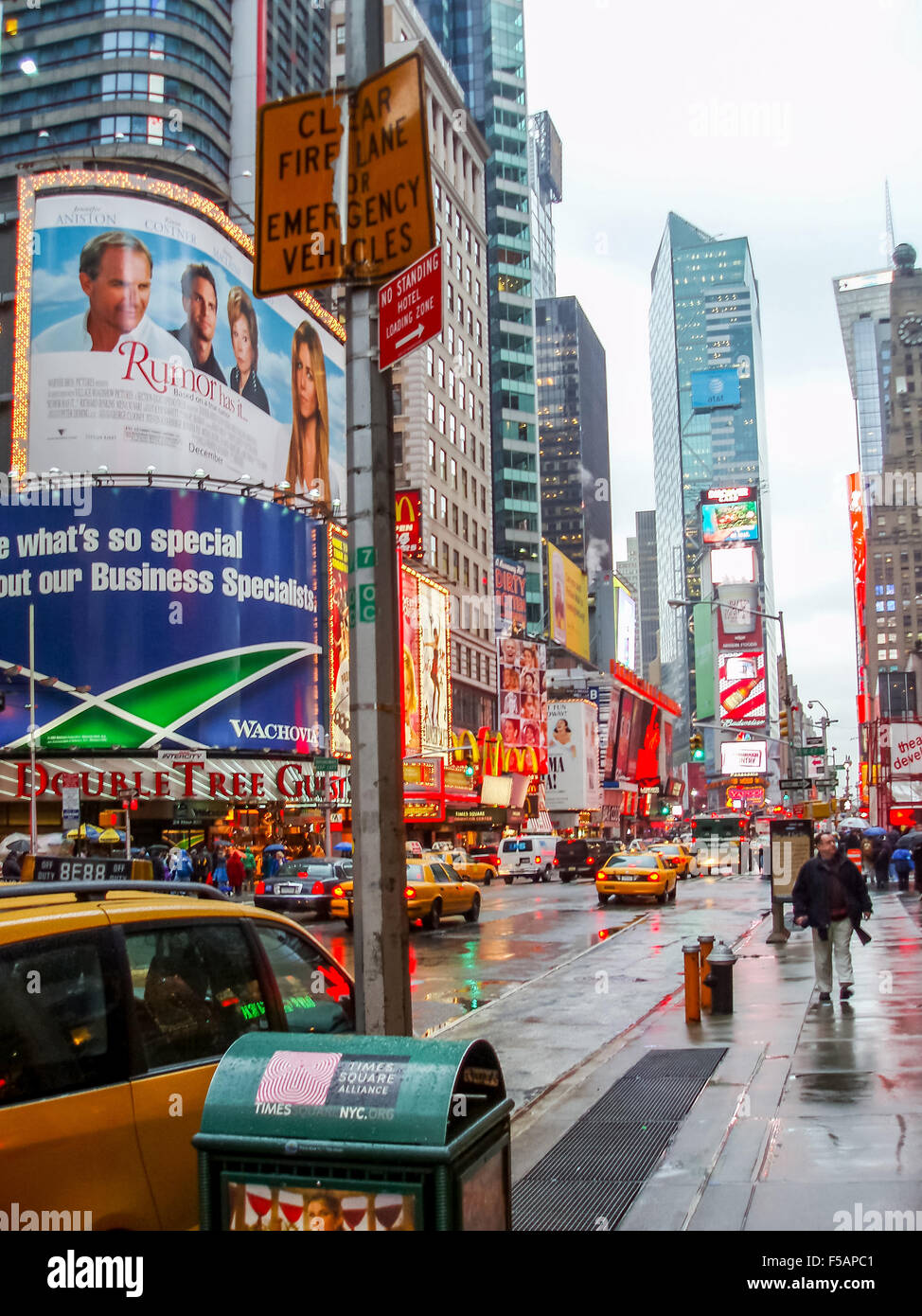 The Times Square, major commercial intersection and neighborhood in ...