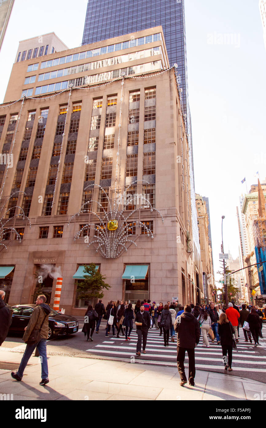 Tiffany & Co. jewellery store 5th Avenue, Manhattan, New York City, NY ...