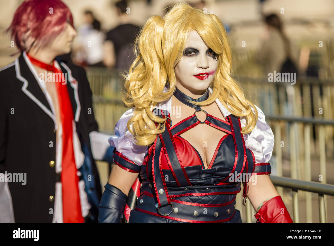 Barcelona, Catalonia, Spain. 31st Oct, 2015. A cosplayer in her costume ...