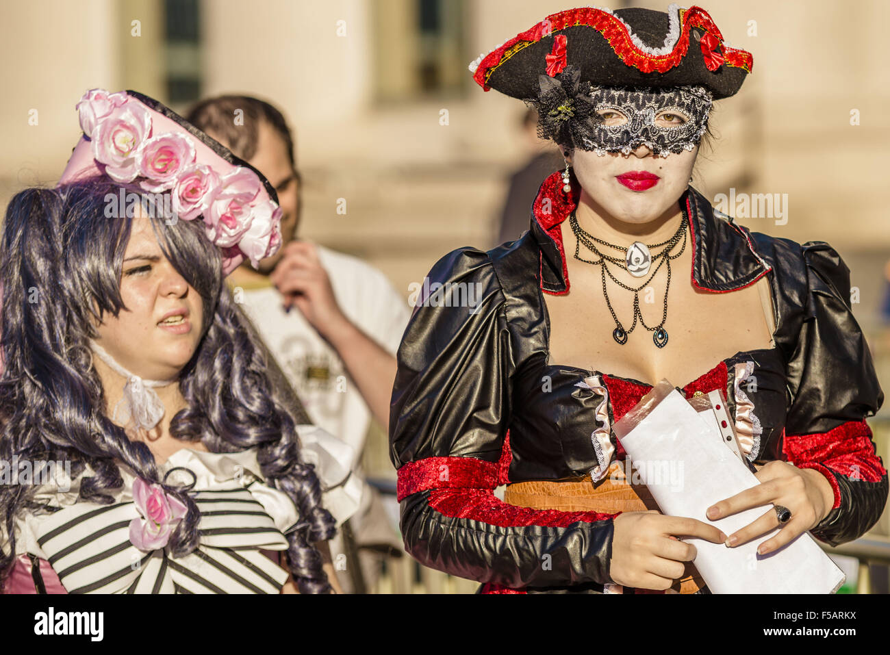 Barcelona, Catalonia, Spain. 31st Oct, 2015. Cosplayers in their ...
