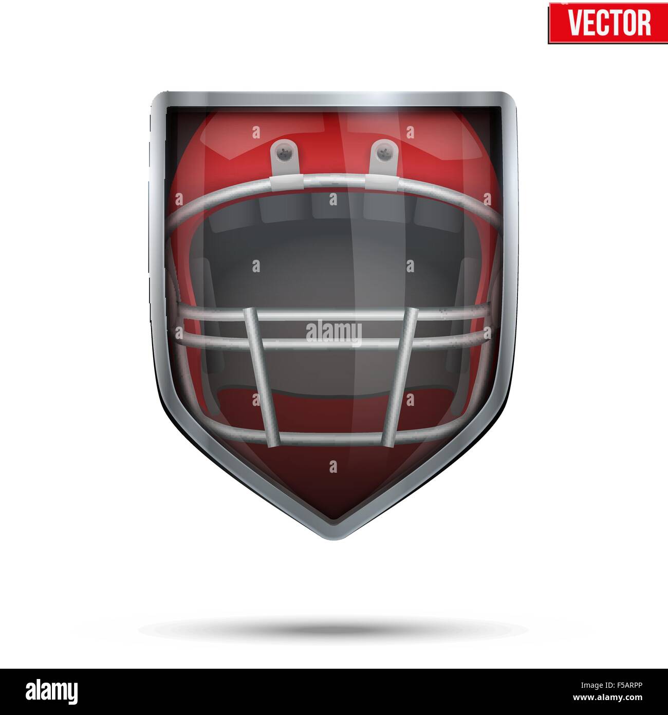 Football helmet inside Stock Vector Images - Alamy
