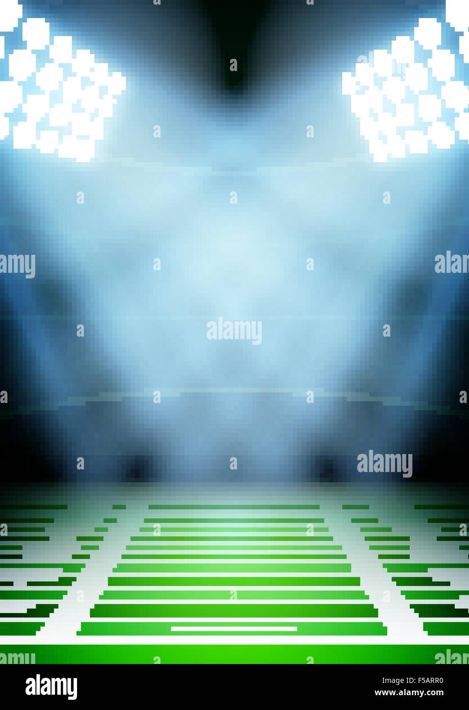 Background for posters night football stadium in the spotlight. Vector ...