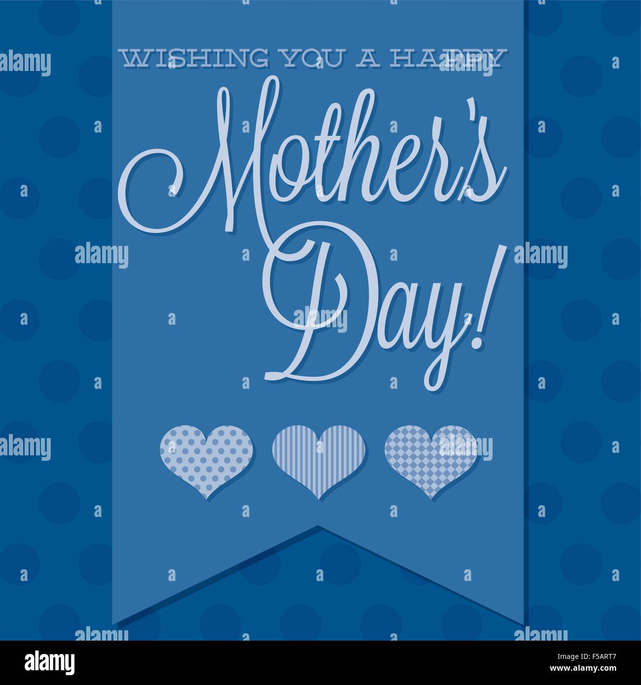 Mother's Day retro sash card in vector format Stock Vector Image & Art ...