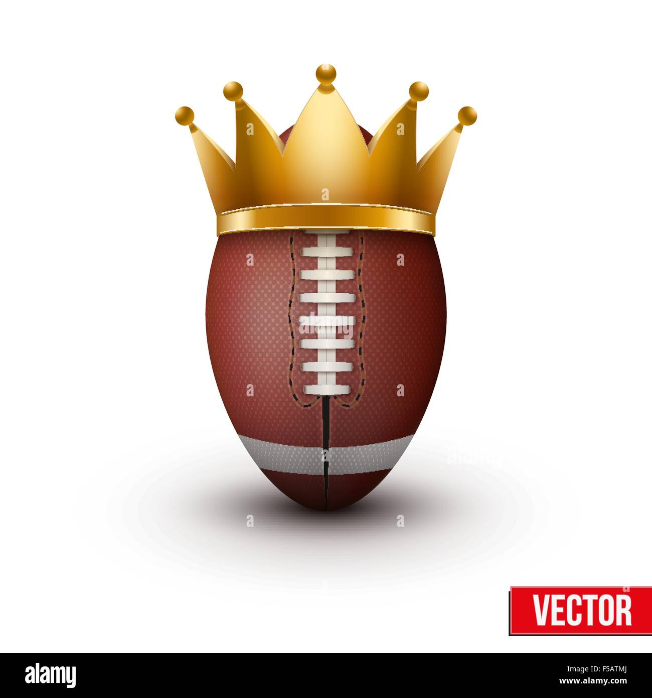Football crown king football icon hi-res stock photography and images ...