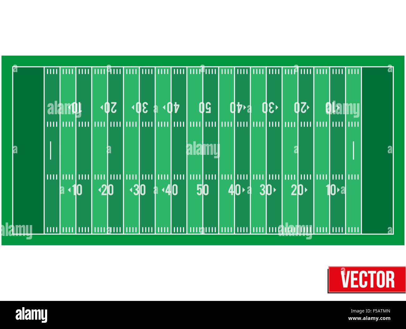 Sample football field in a simple outline Stock Vector Image & Art - Alamy