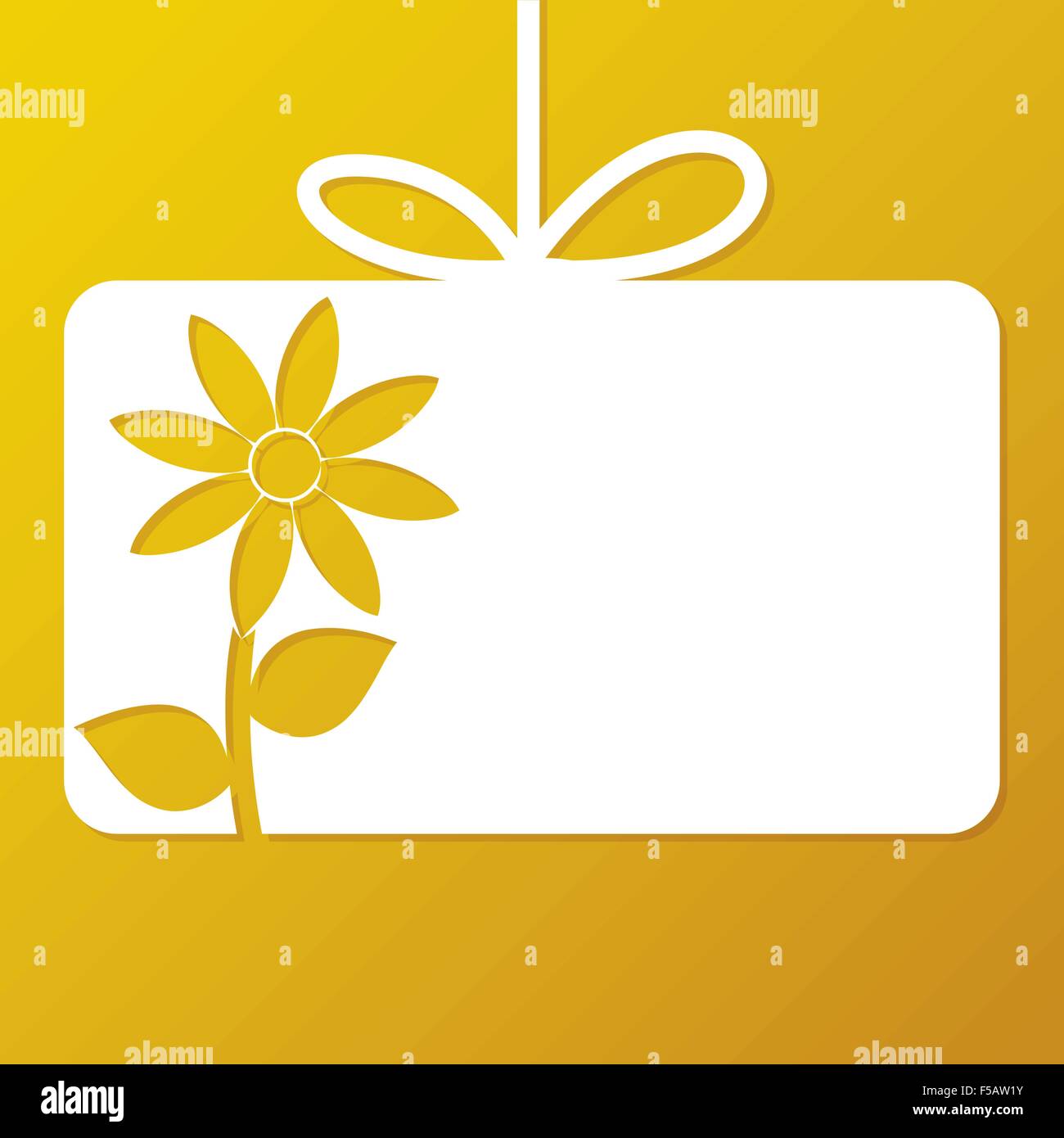 Flower cut out tag card in vector format Stock Vector Image & Art - Alamy
