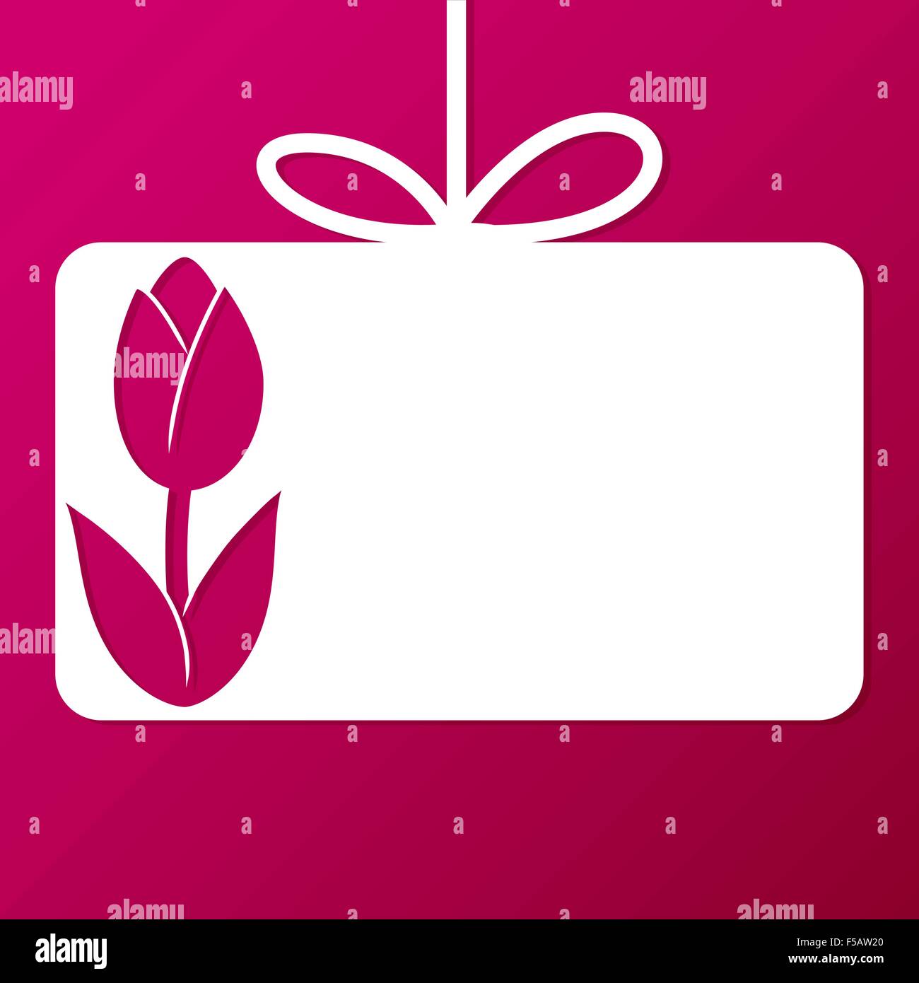 Flower cut out tag card in vector format Stock Vector Image & Art - Alamy