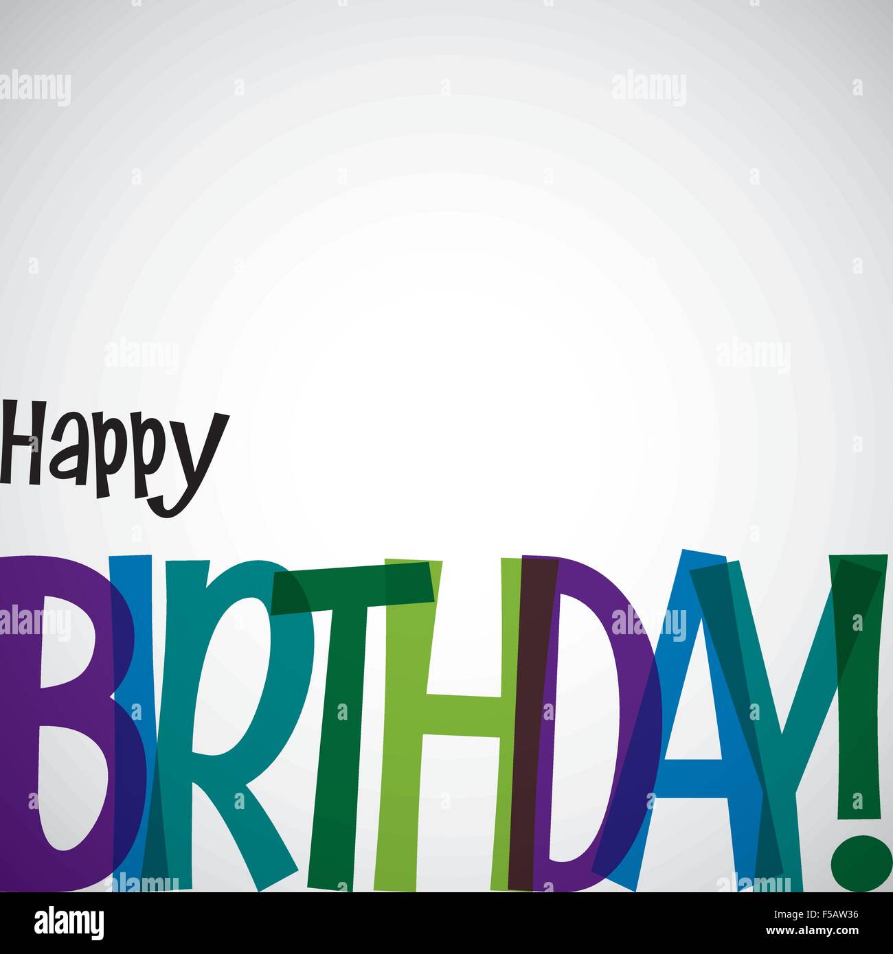 Typographic Birthday card in vector format Stock Vector Image & Art - Alamy