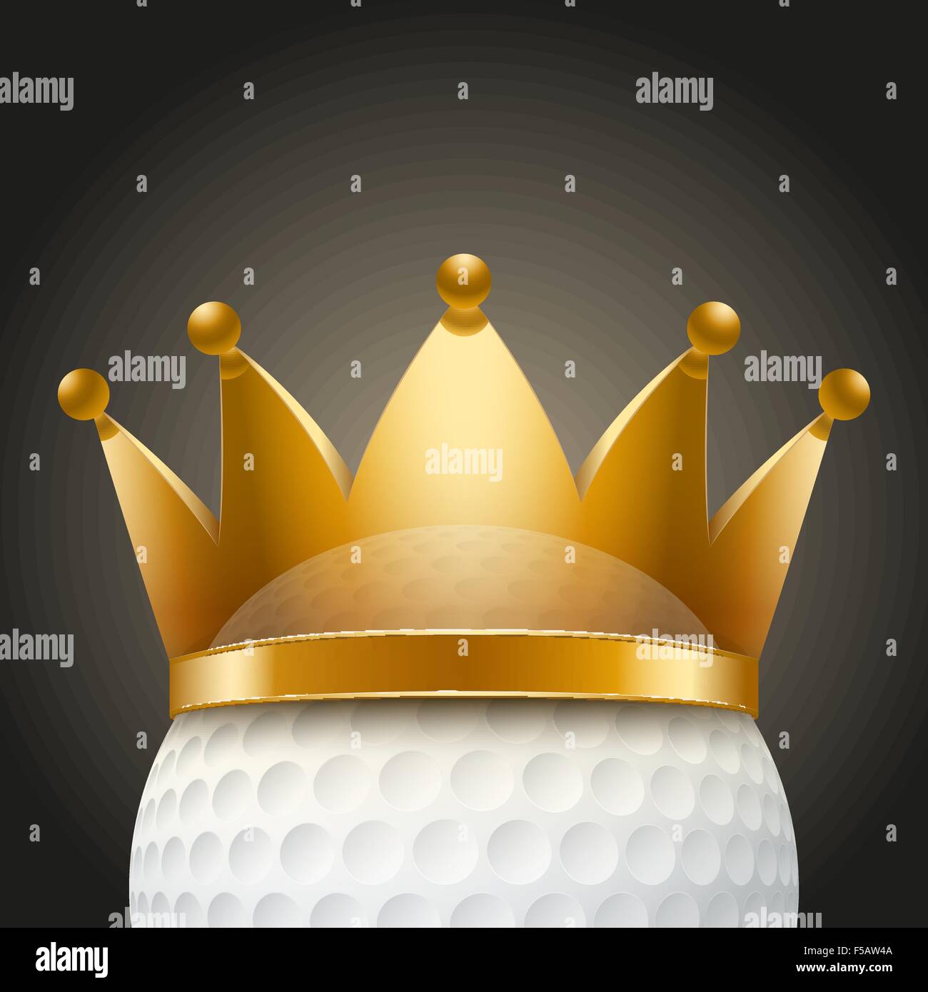 Background of Golf ball with royal crown Stock Vector Image & Art - Alamy