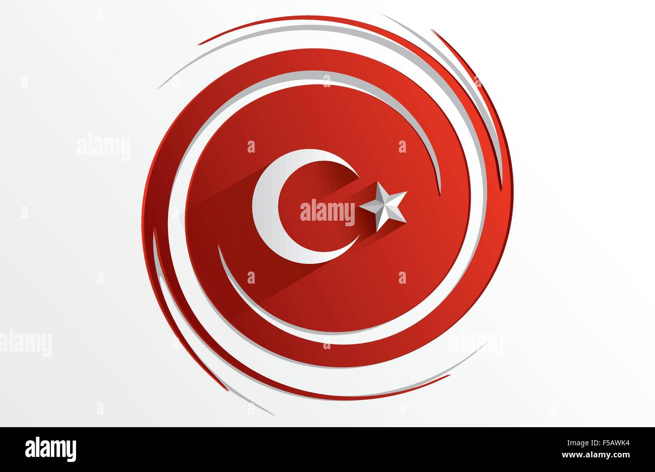 Creative abstract flag of Turkey, turkish flag background vector illustration Stock Vector Image ...