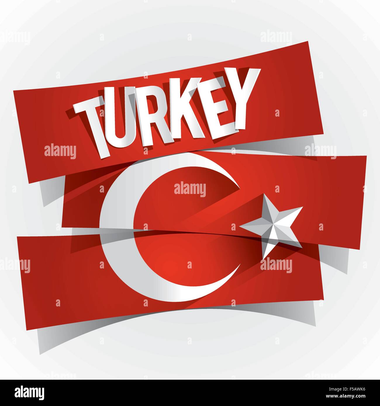 Creative abstract flag of Turkey, turkish flag background vector illustration Stock Vector Image ...