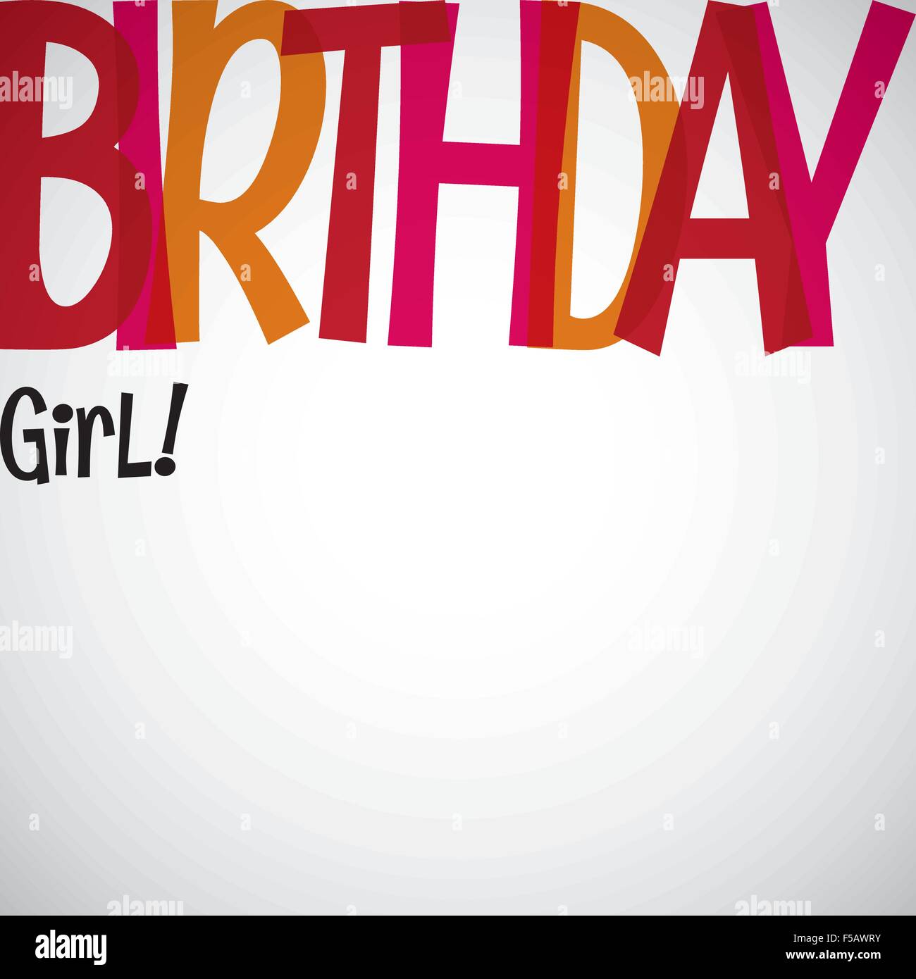 Typographic Birthday card in vector format Stock Vector Image & Art - Alamy