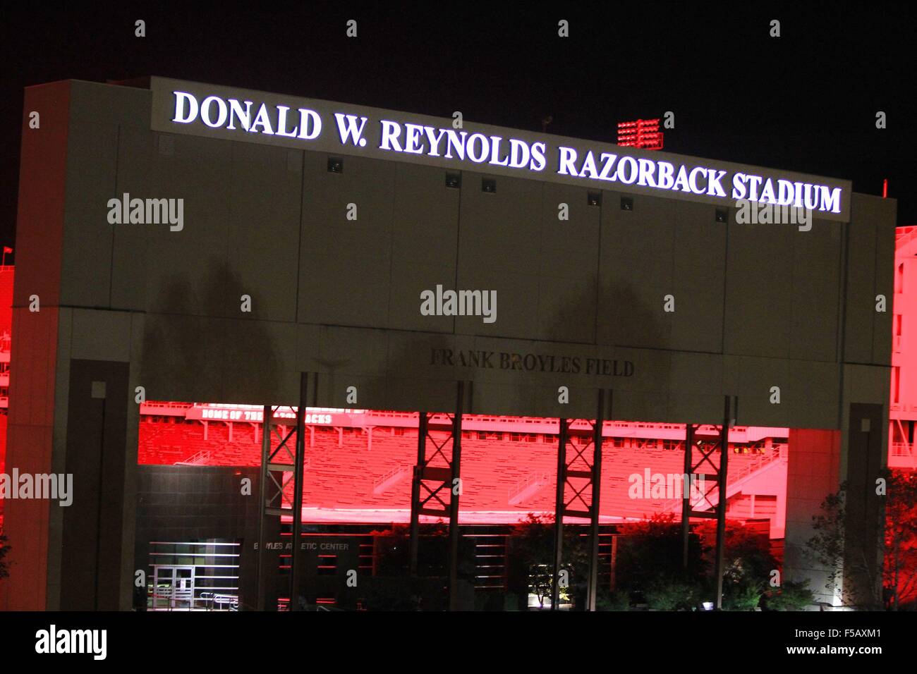OCT 31, 2015: Each Friday night before a home game Donald W. Reynolds ...