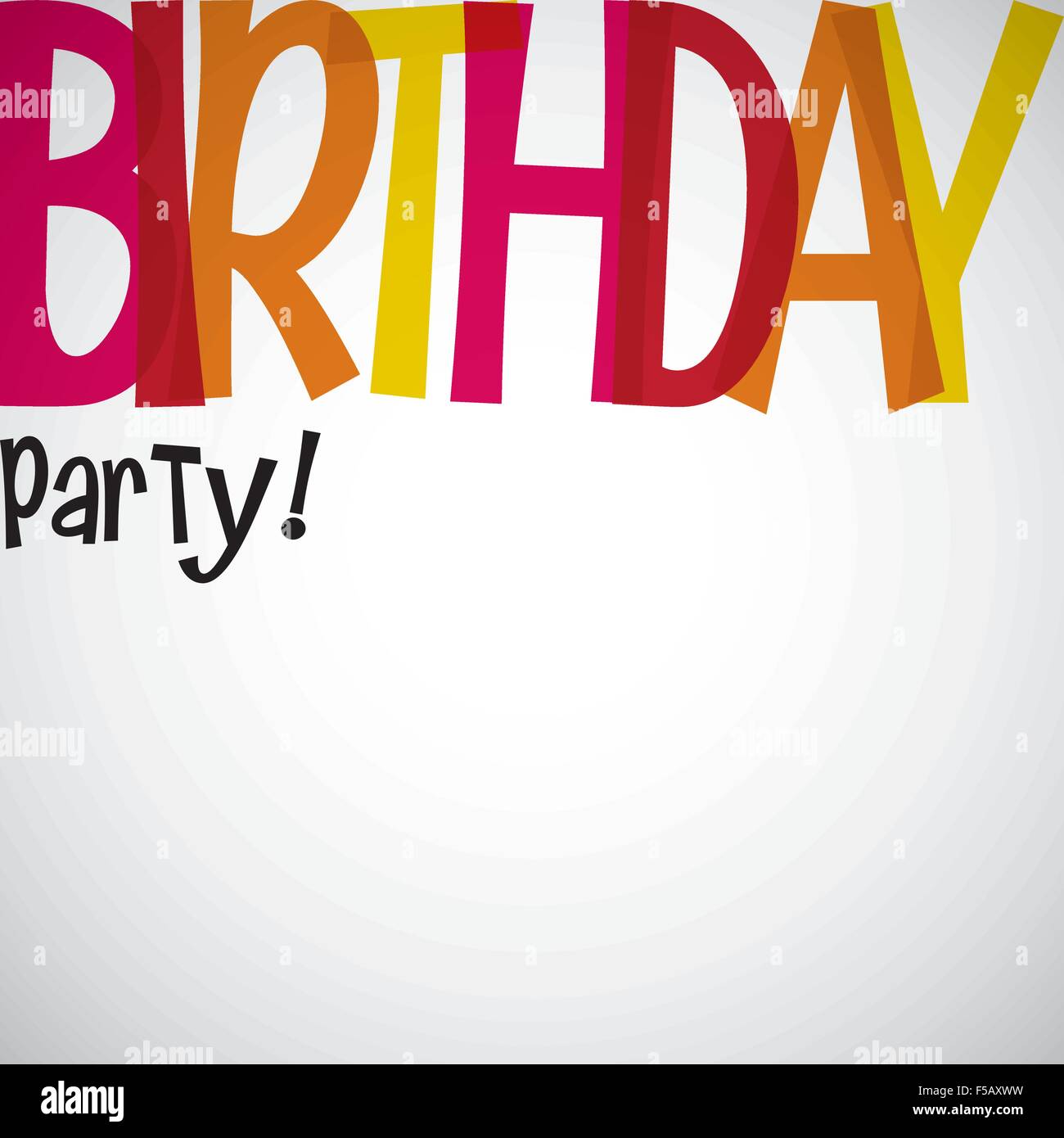 Typographic Birthday card in vector format Stock Vector Image & Art - Alamy