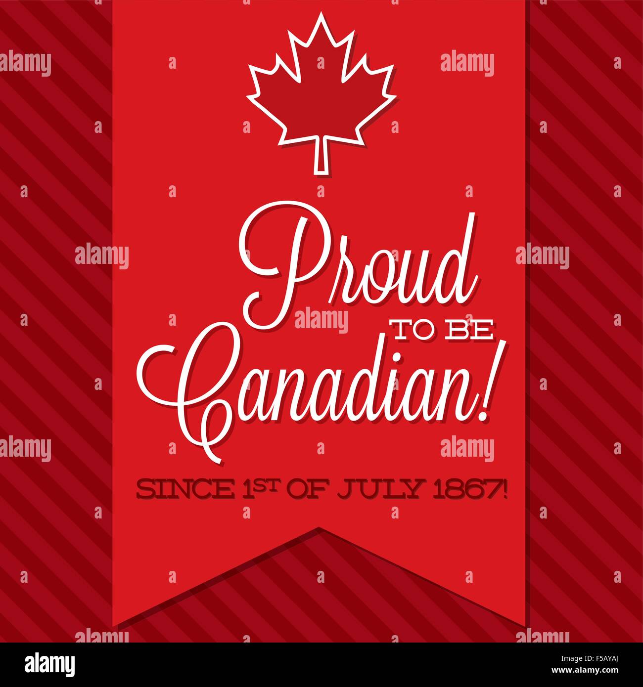 Canada Day sash card in vector format Stock Vector Image & Art - Alamy