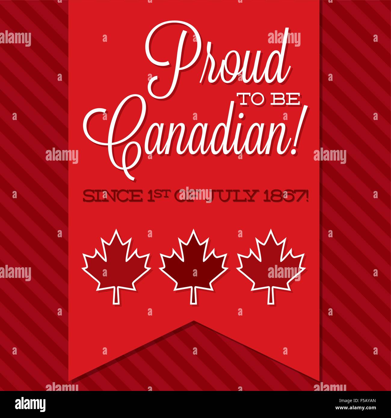 Canada Day sash card in vector format Stock Vector Image & Art - Alamy