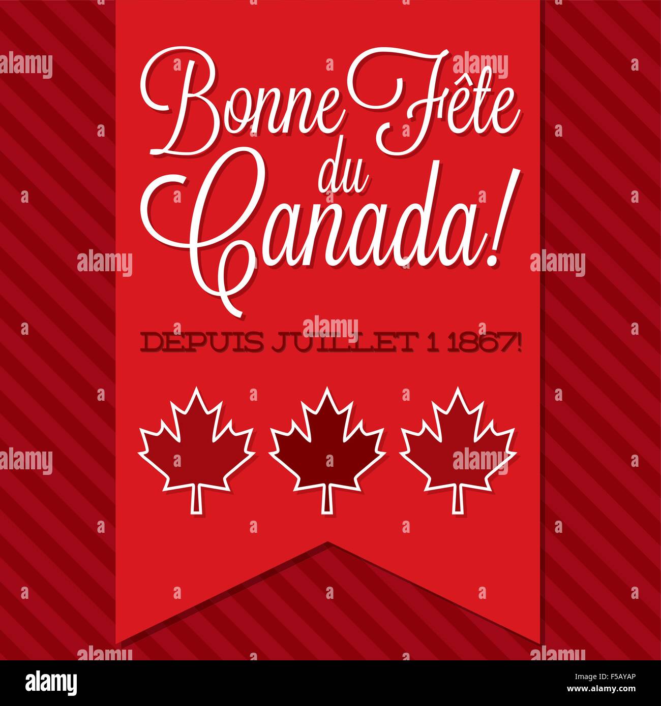 Canada Day sash card in vector format Stock Vector Image & Art - Alamy