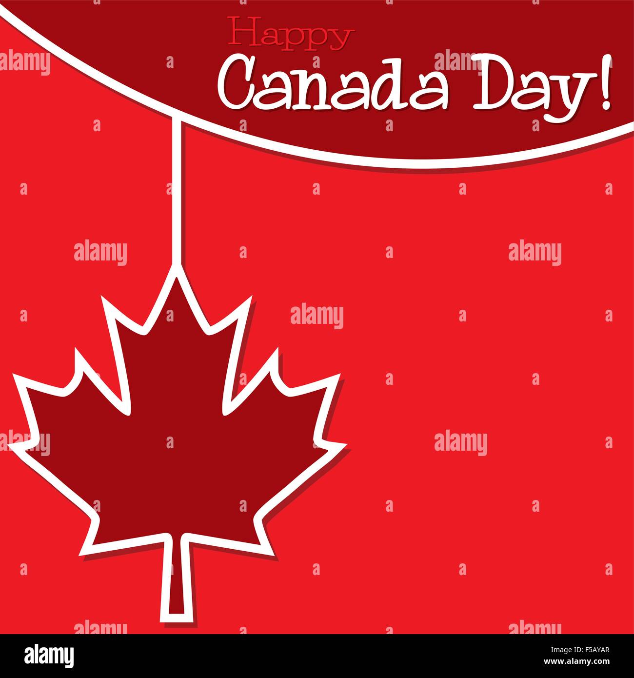 Canada Day string card in vector format Stock Vector Image & Art - Alamy
