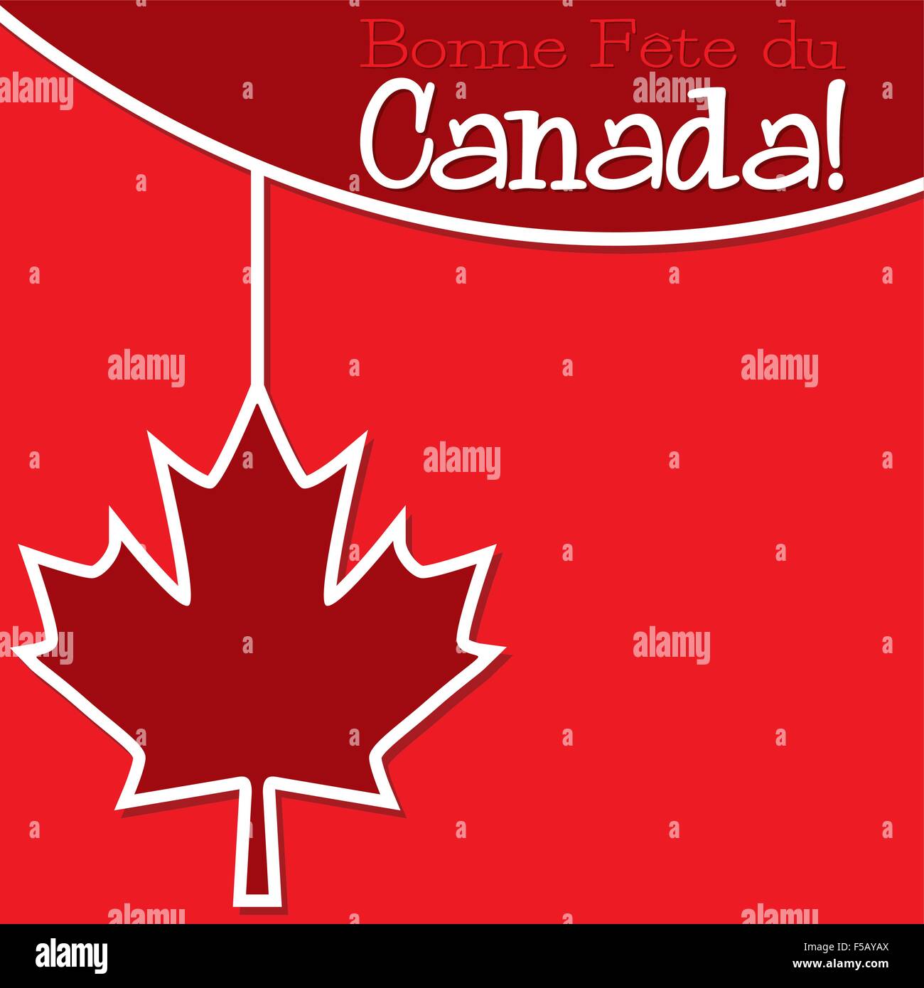 Canada Day string card in vector format Stock Vector Image & Art - Alamy