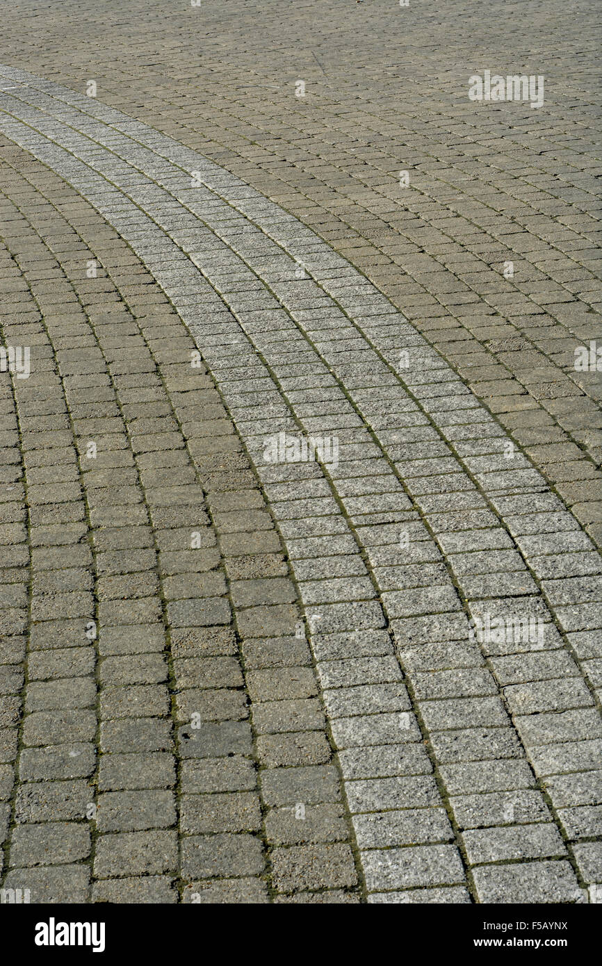 Cobbled pedestrian walkway surface in Truro, Cornwall. Metaphor high ...