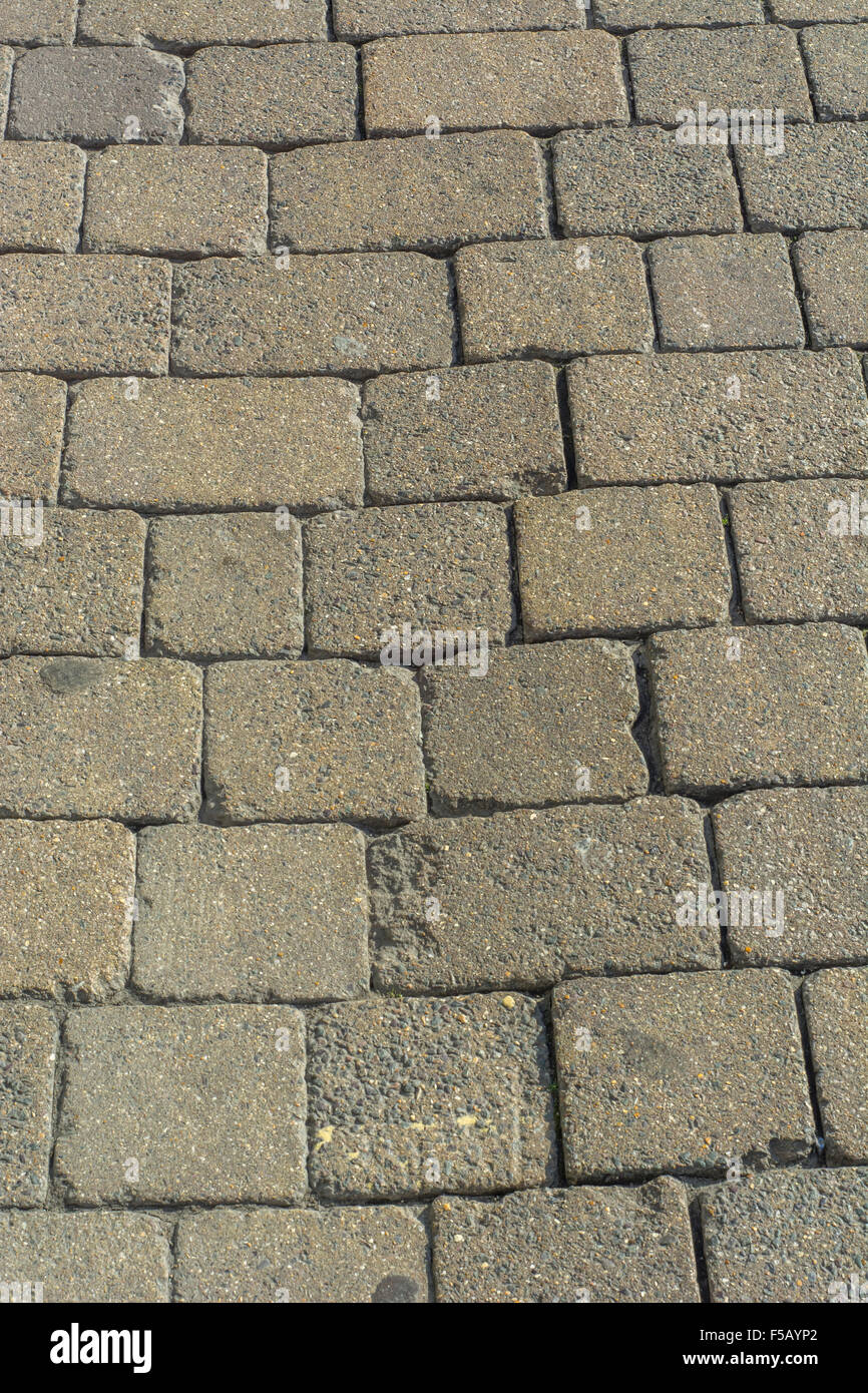 Cobbled road surface in Truro, Cornwall Stock Photo - Alamy