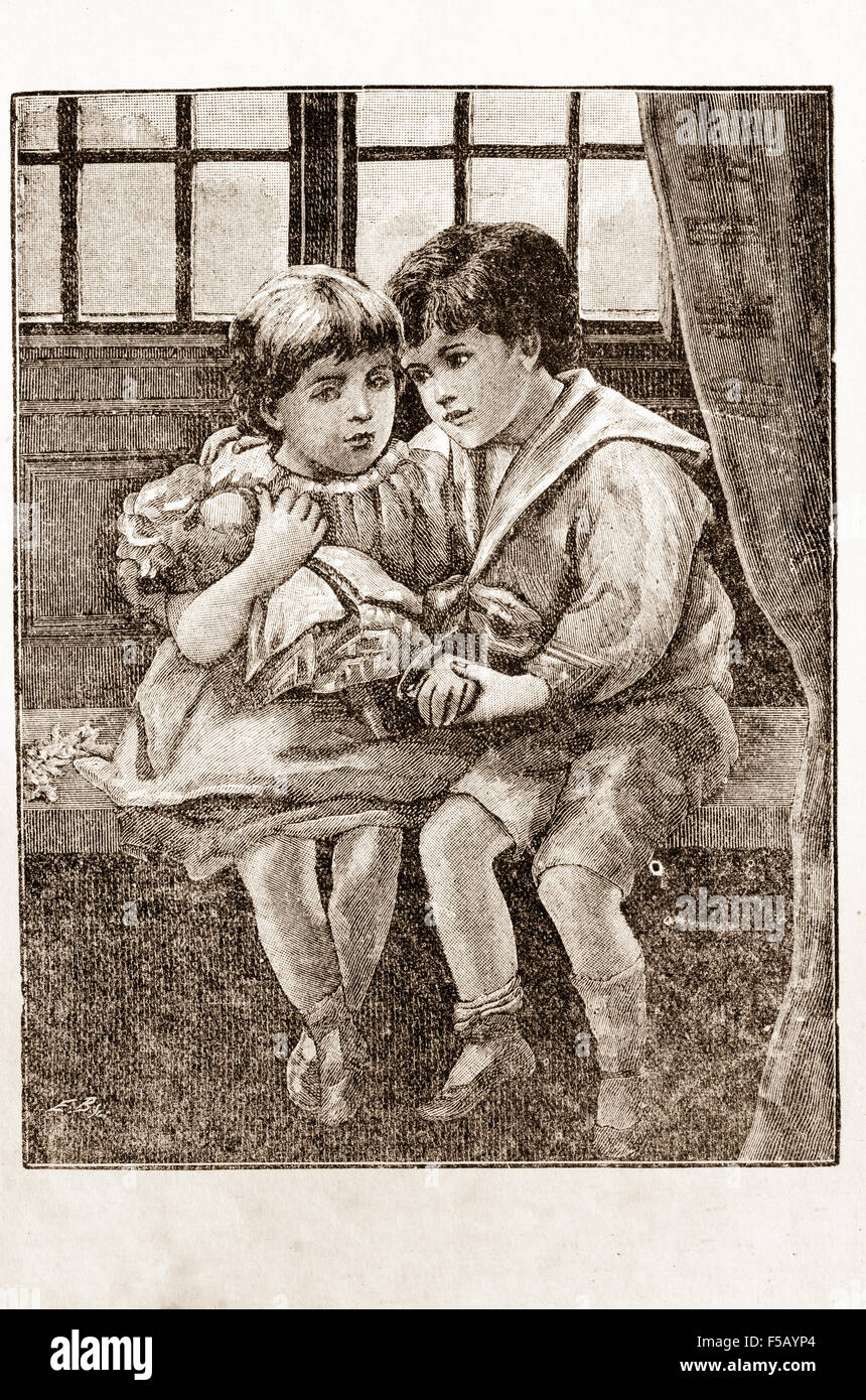 Brother sister retro hi-res stock photography and images - Alamy