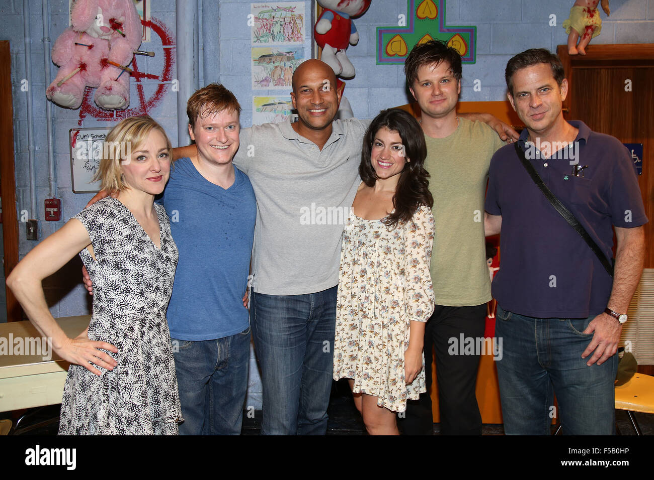 Keegan-Michael Key visits the cast of the Broadway play 'Hand To God ...