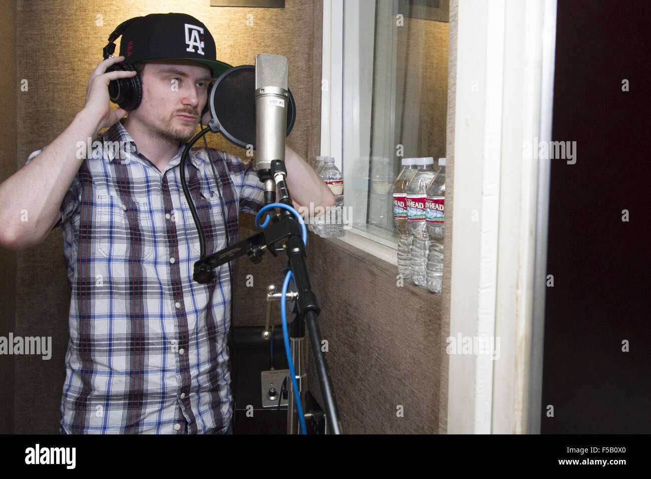 Rapper/Songwriter Brian Fuerst working on his latest song, “ Catch it ...