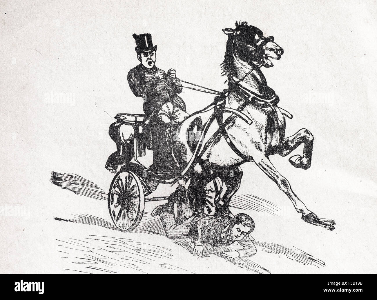Carriage horse accident hi-res stock photography and images - Alamy