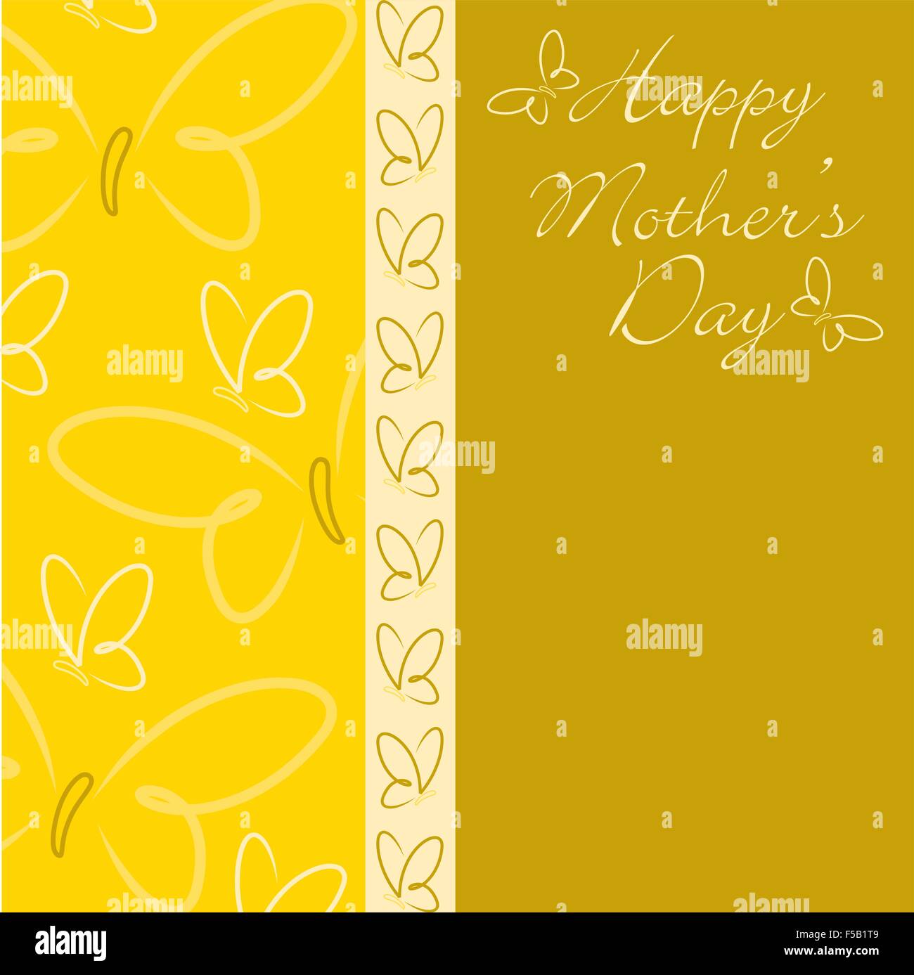 Happy Mother's Day butterfly card in vector format Stock Vector Image ...