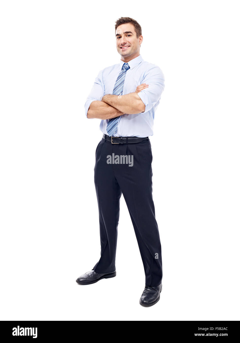 studio portrait of a caucasian corporate executive Stock Photo - Alamy