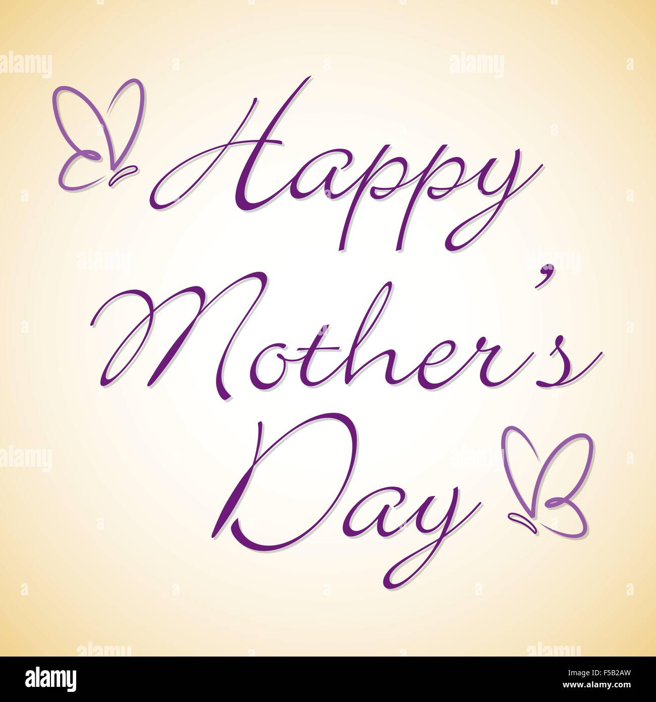 Happy Mother's Day butterfly card in vector format Stock Vector Image ...