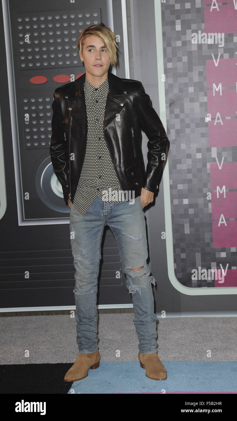The MTV Video Music Awards 2015 Arrivals Featuring: Justin Bieber Where ...