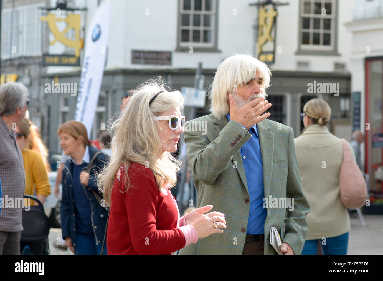 People sampling the many varieties of food on offer during the annual ...