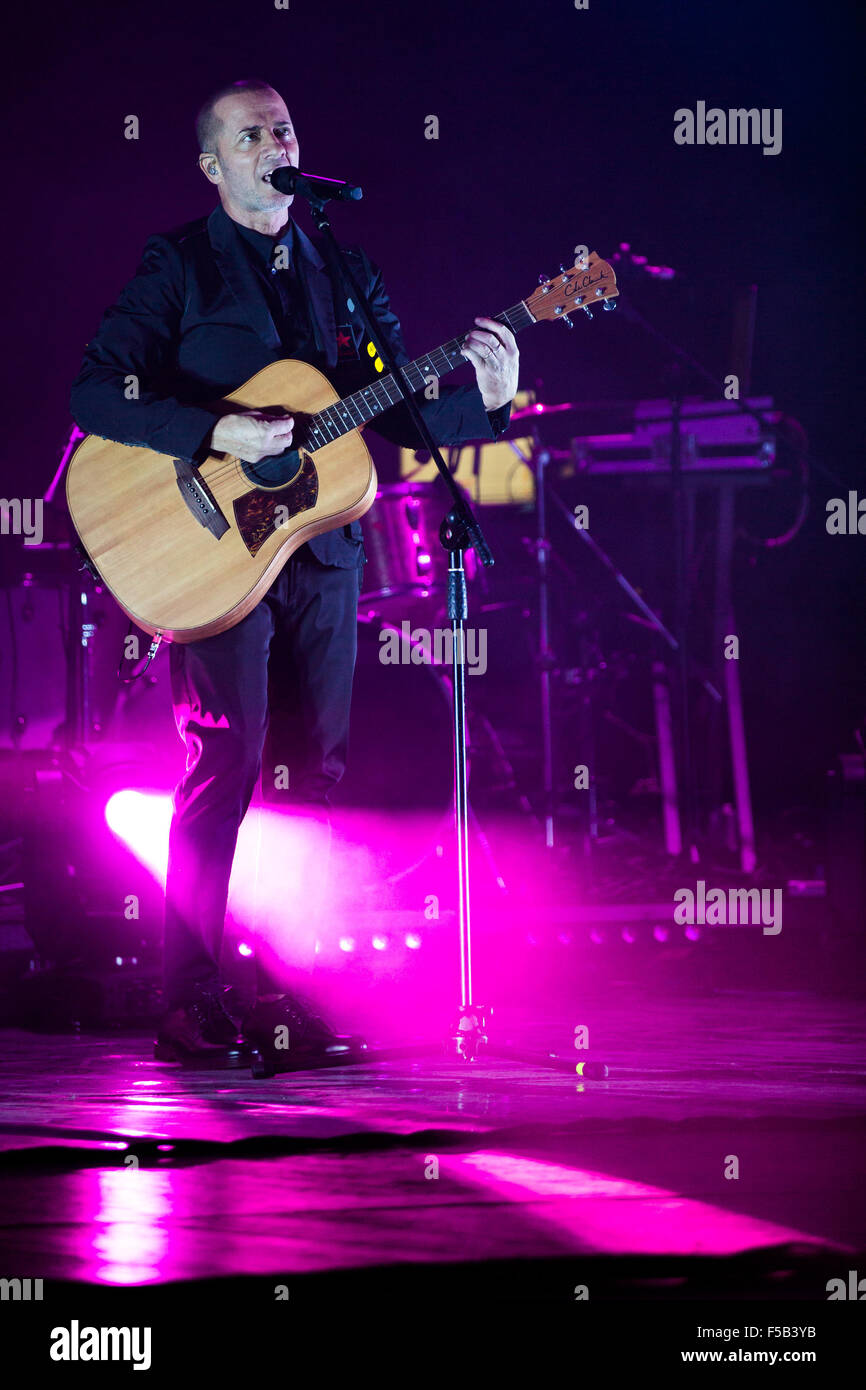 Turin, Italy. 31st Oct, 2015. Italian singer songwriter Raffaele ...