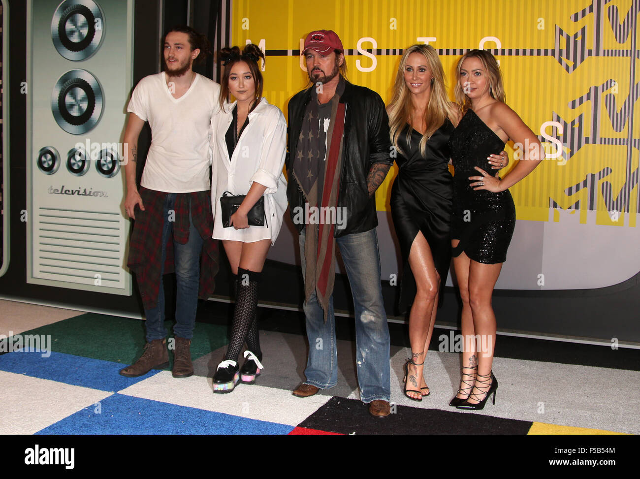 The 2015 MTV Video Music Awards Featuring: Braison Cyrus, Noah Cyrus ...