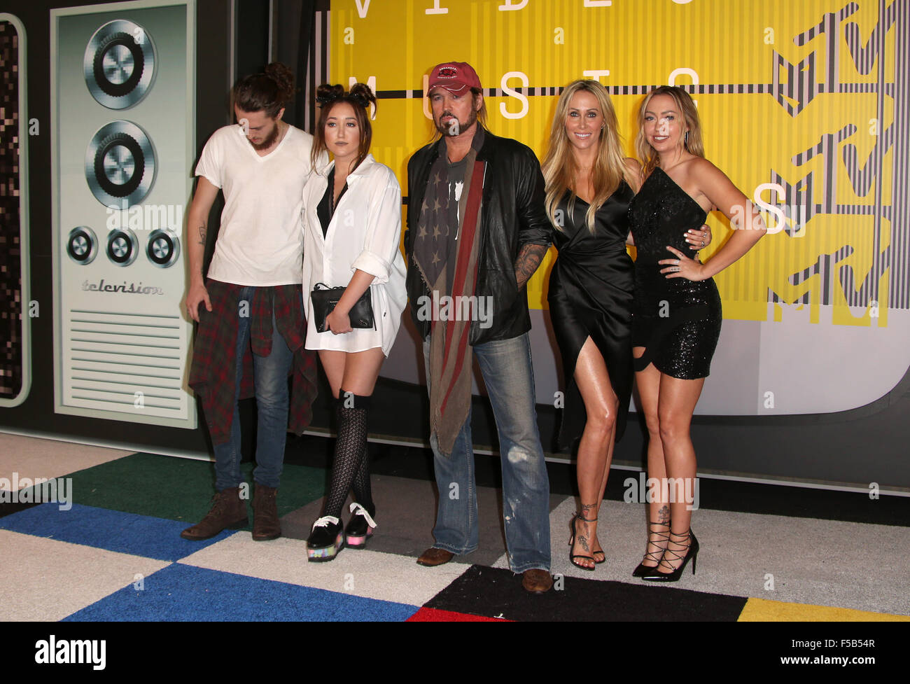 The 2015 MTV Video Music Awards Featuring: Braison Cyrus, Noah Cyrus ...