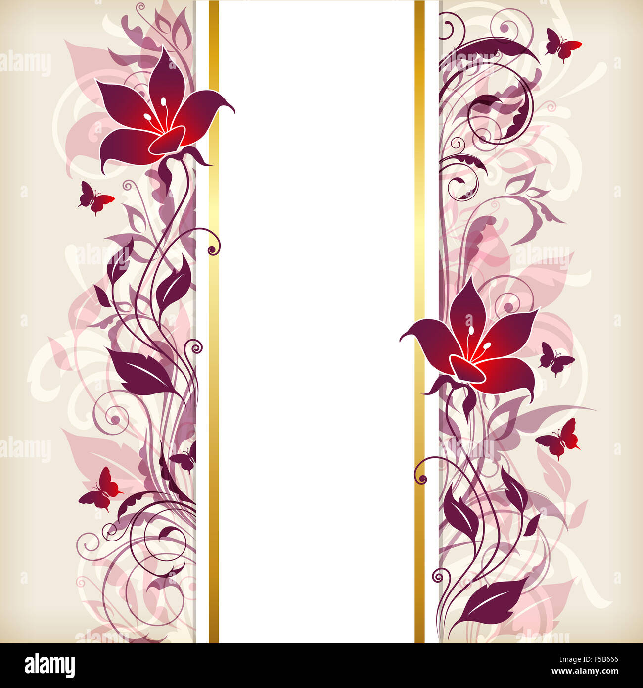 Vintage Flower Banner