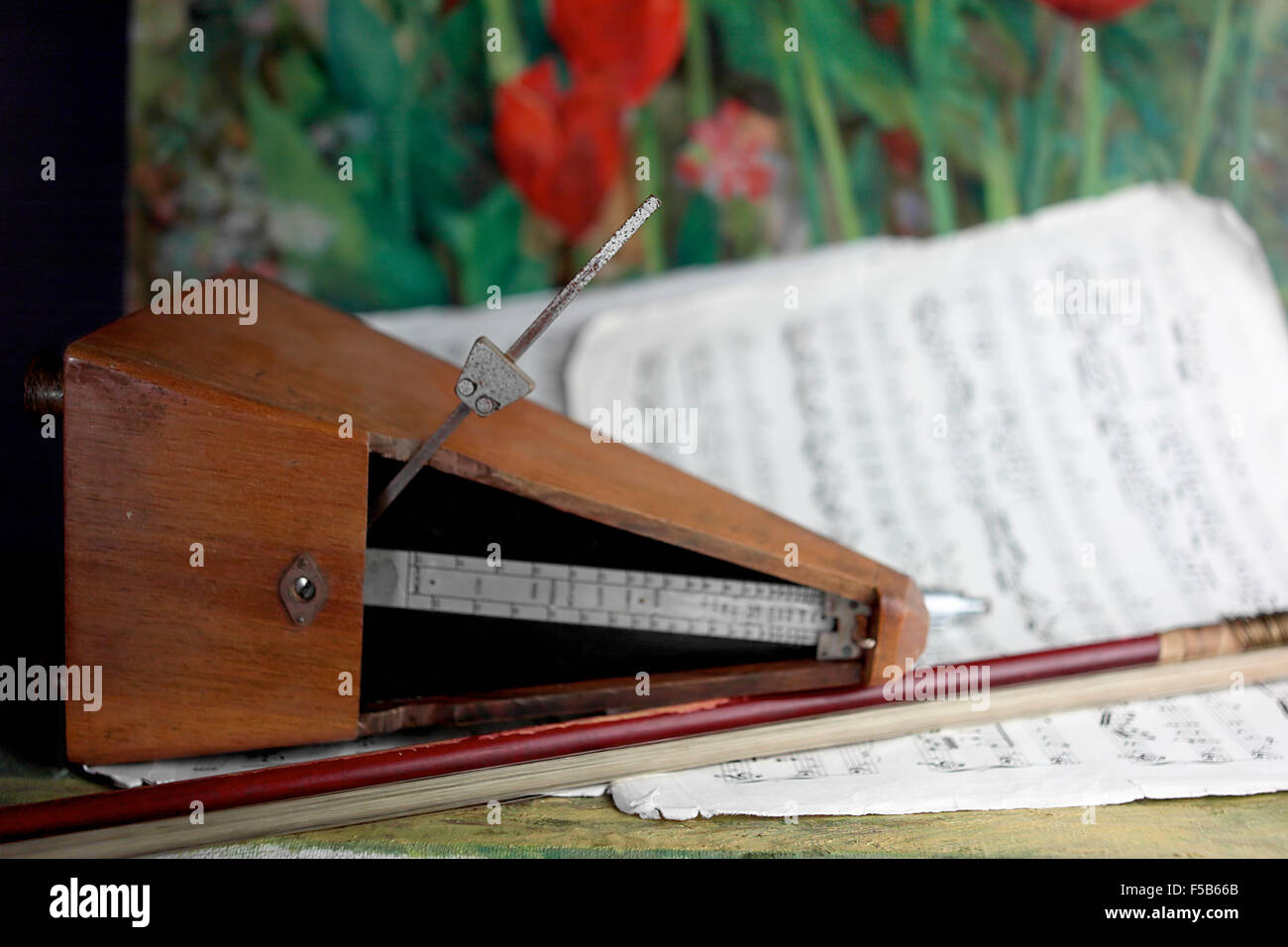 Metronome tipped over Stock Photo - Alamy