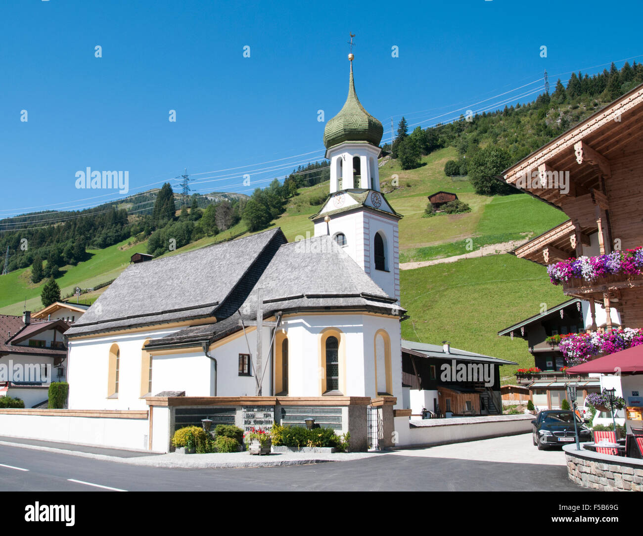 Austria, Zillertal, Tyrol The village of Gerlos Stock Photo - Alamy